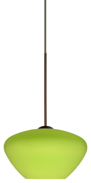 Peri 1 Light Pendant Lighting, Bronze - Contemporary - Pendant Lighting ...