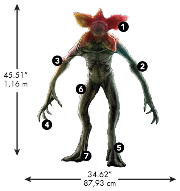 Netflix Stranger Things Demogorgon Peel and Stick Giant Wall Decal ...