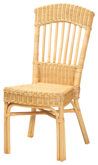 Becca Natural Brown Rattan Dining Chair - Modern - Dining Chairs - by ...