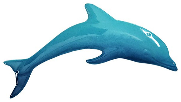 Mini Dolphin Ceramic Swimming Pool Mosaic - Beach Style - Accent Trim ...