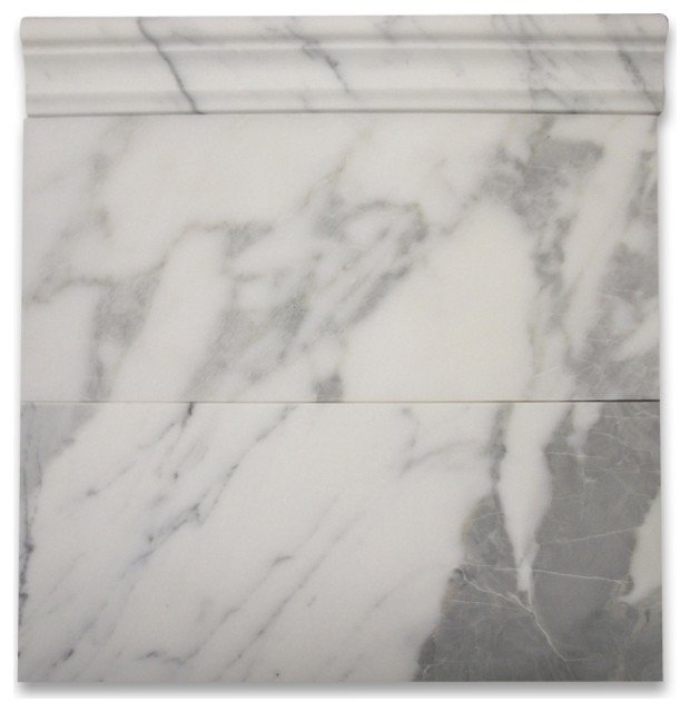 Statuary White Marble 6x12 Subway Tile Honed, 100 sq.ft., 6 inch|12 ...
