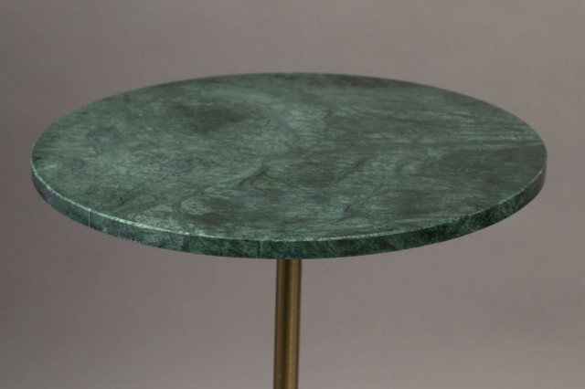 Green Round Marble End Table | Dutchbone Gunnar - Contemporary - Side ...