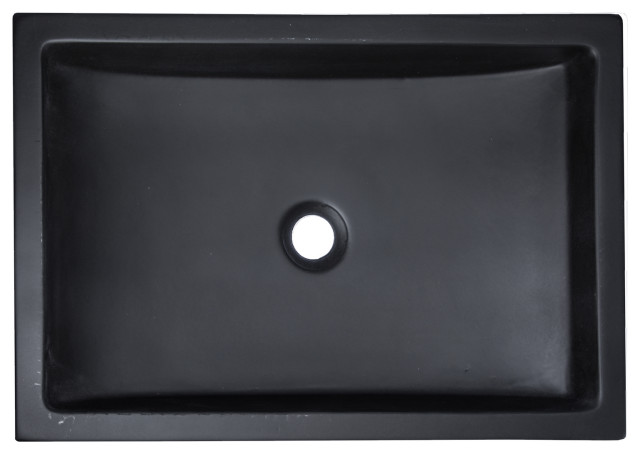 Eden Bath EB_N008CB 22 Inch Shallow Wave Concrete Vessel Sink In ...