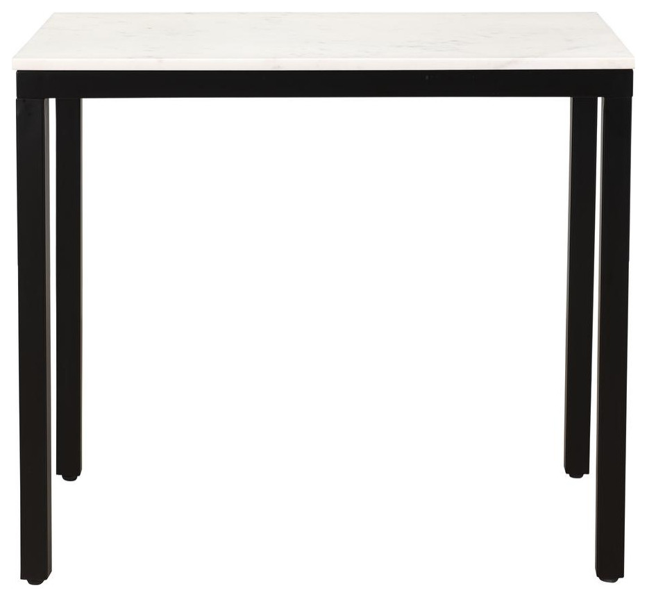 Parson Mini Desk White Marble - Transitional - Desks And Hutches - by ...