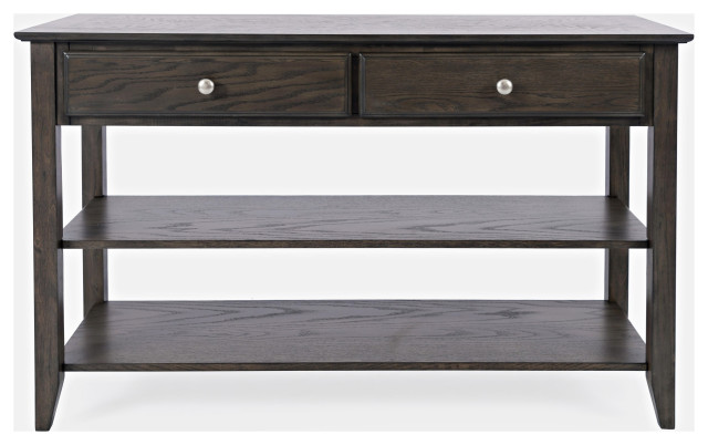 Modern Espresso Four Drawer Coffee Table - Transitional - Console ...