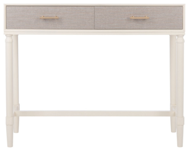 Grace 2 Drawer Console Table White - Traditional - Console Tables - by ...