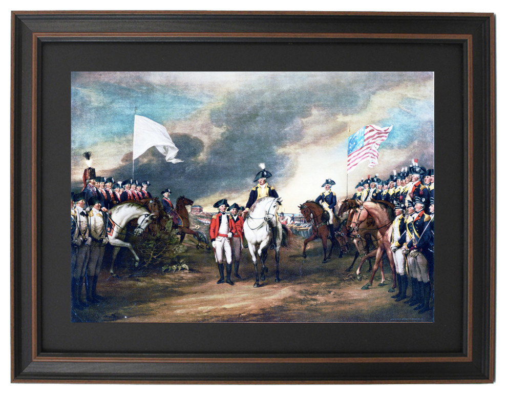 Framed Surrender of Lord Cornwallis at Yorktown by John Trumbull ...
