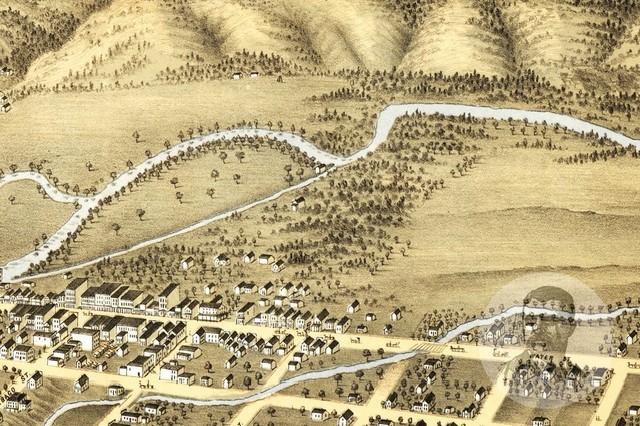Old Map of Decorah Iowa 1870, Vintage Map Art Print, 18"x24 ...