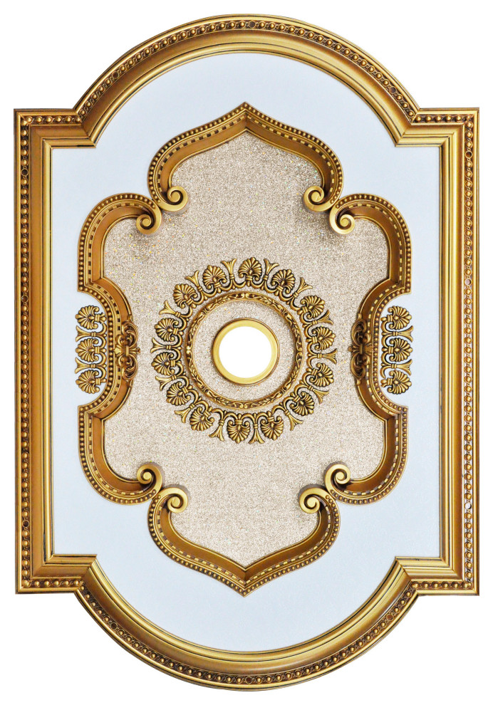Artistry Lighting, Rectangular Gold Ceiling Medallion, ARC0913-F-052 ...