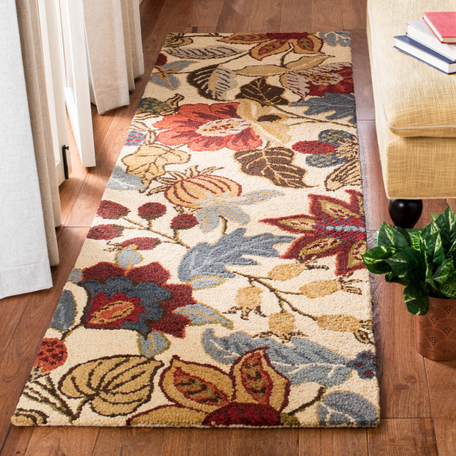 Safavieh Jardin Collection JAR952 Rug, 2'3"x12' - Traditional - Hall ...