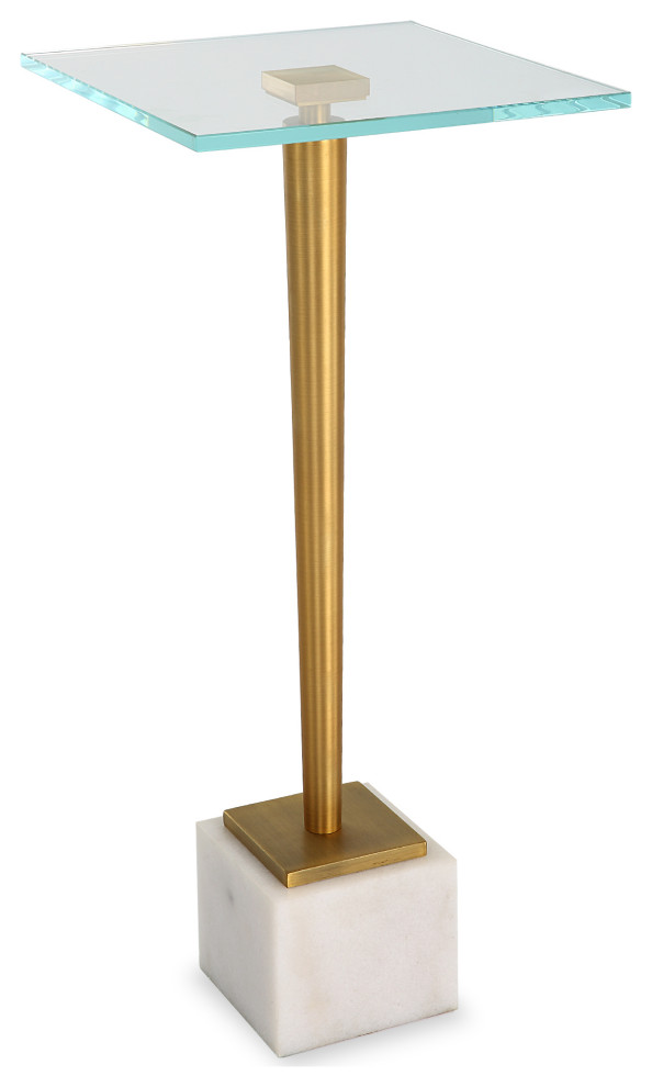 Contemporary Traditional 25" Gold Accent Furniture - Contemporary ...