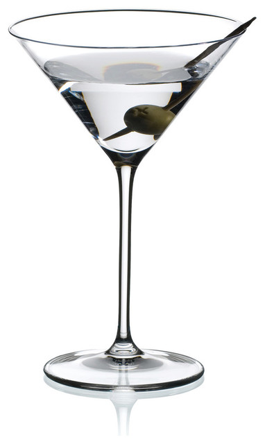 Riedel Bar Vinum XL Crystal Martini Glass, Set of 2 - Transitional ...