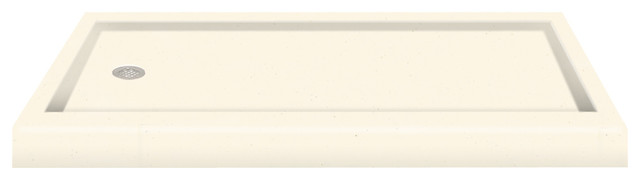 60"x32" Decor Solid Surface Left-Hand Shower Base - Shower Pans And ...