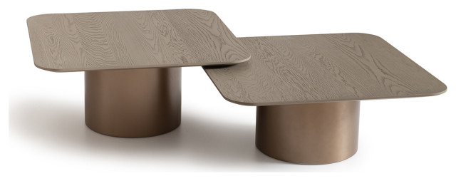 Canberra Tall Cocktail Table, Light Ash - Contemporary - Coffee Tables ...