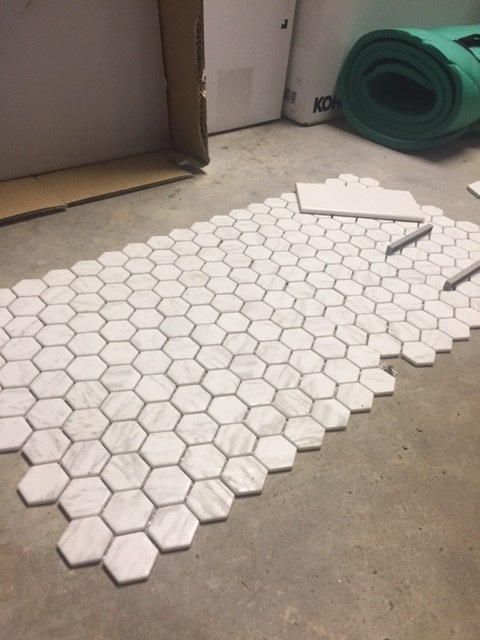 Porcelain Marble-look Hex - Good choice?