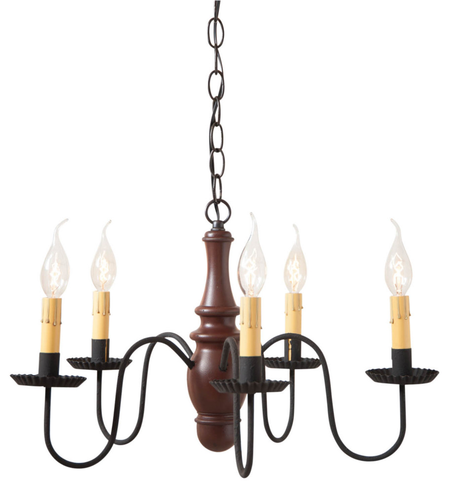Lynchburg Chandelier in Sturbridge Red - Traditional - Chandeliers - by ...