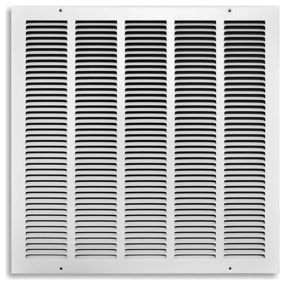 White Wall Return Air Grilles, 20"x20" - Transitional - Registers ...