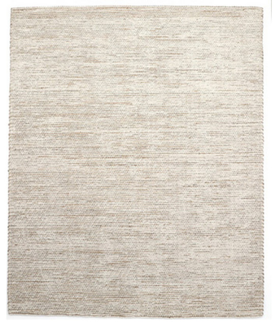 Benzara BM280156 8x10 Modern Area Rug, Wavy Pattern, Soft Fabric, Beige ...