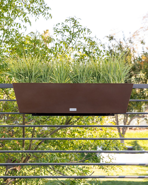Veradek Pure Series Window Box Wall/Railing Planter, 36" - Transitional ...