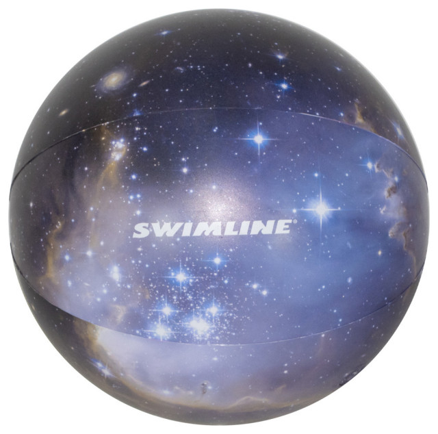 24" Inflatable Solar System Beach Ball with Stars and Planets - Modern ...