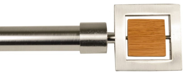 Versailles 3/4" Industria Cypress Rod Set, 30"-78" Brushed Nickel ...