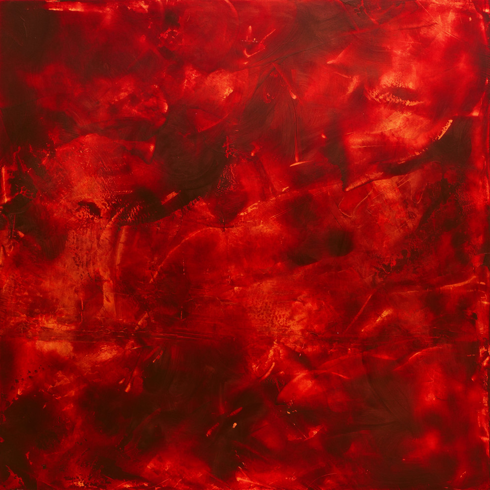 Hot Ruby, Original Artwork, 40x40 - Contemporary - Prints And Posters ...