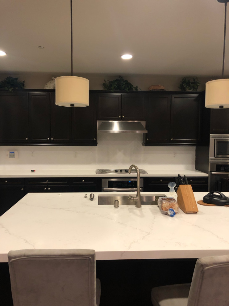 Paint suggestion for white backsplash and alabaster quartz