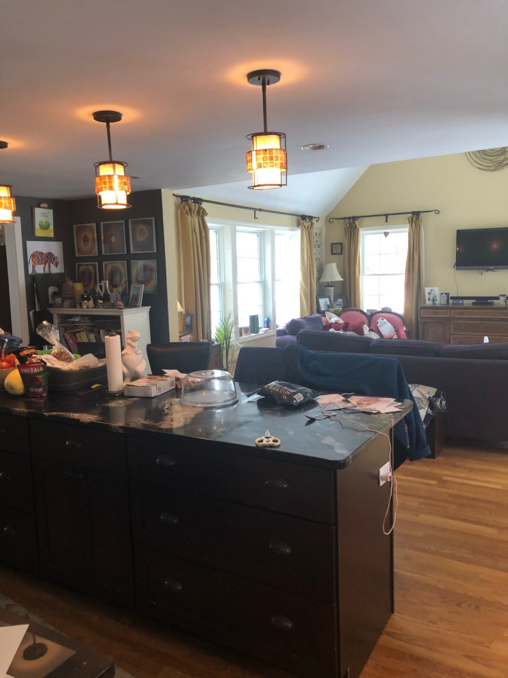 family room/ kitchen color scheme