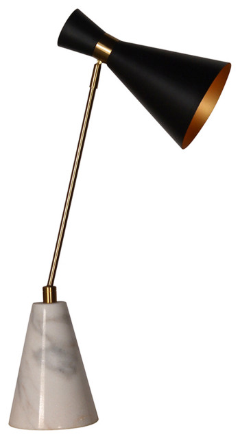 Marble Cone Table Lamp - Midcentury - Table Lamps - by Design Mix ...