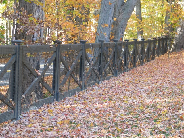 Redding picket fence, stonewall, and cross buck rail fence - Farmhouse ...