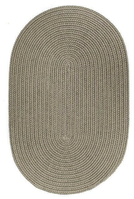 Rhody Rug Wearever Poly Rug, Moss Green, 4'X6' Oval, 4'x6' Oval ...