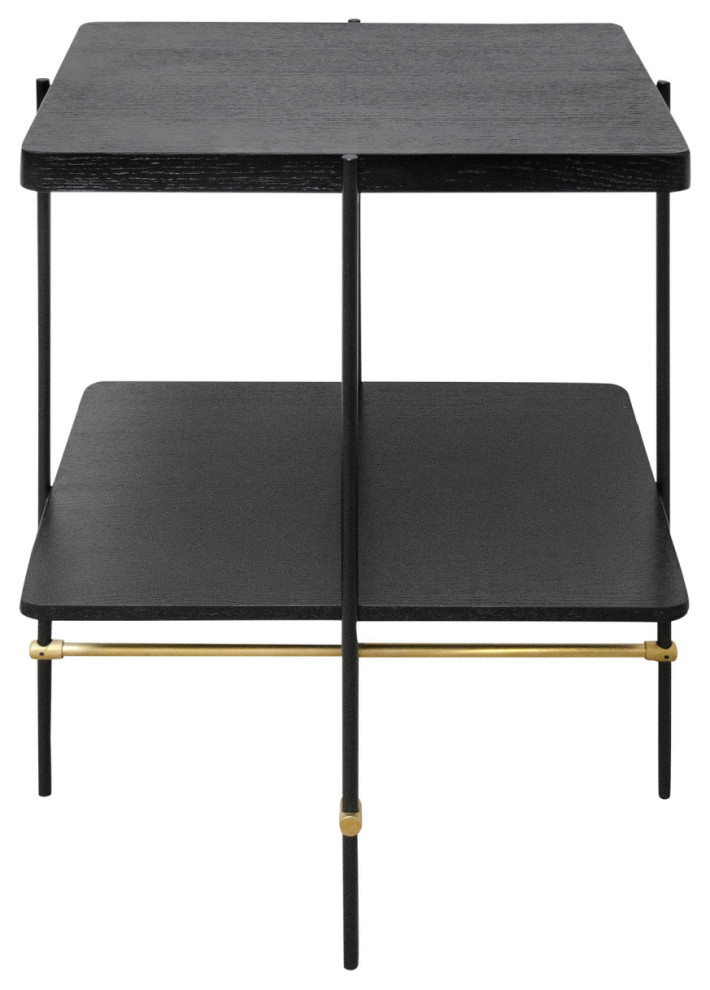 Black 2-Layer Occasional Table, Versmissen Highline - Transitional - Side Tables And End Tables ...