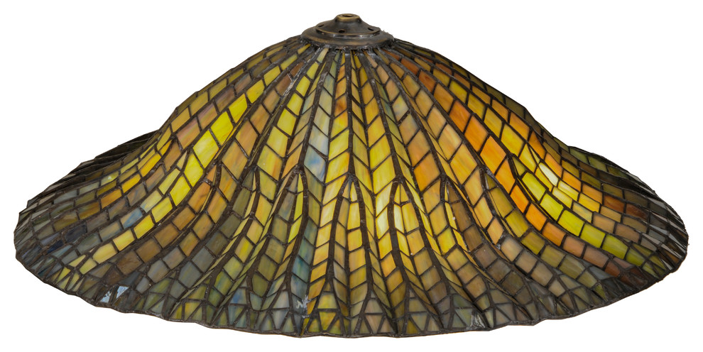24 Wide Tiffany Lotus Leaf Shade - Victorian - Lighting Globes And ...