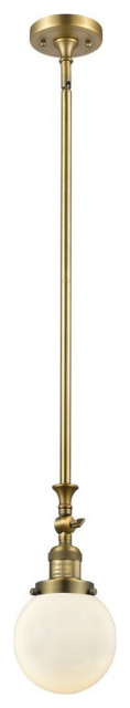 Innovations 1-LT Beacon 6" Mini Pendant - Brushed Brass - Industrial ...