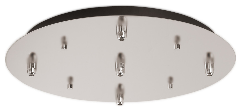 Multi-Port Canopy, 5 Ports, Brushed Nickel - Contemporary - Lighting ...