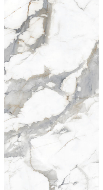 Calacatta Carrara Porcelain Marble Look Wall and Floor Tile, 32x64 ...