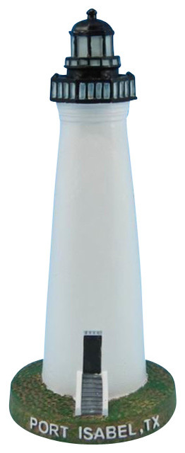 Port Isabel Lighthouse Decoration, 7" - Beach Style - Decorative ...