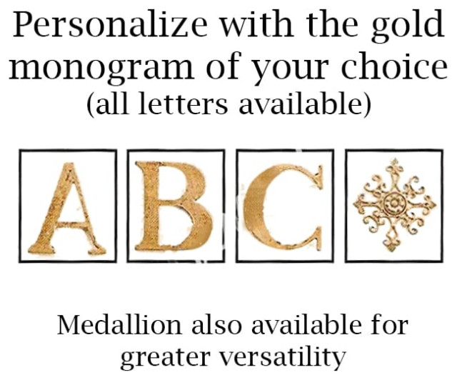 Ornate Large Shield Monogrammed Wall Plaque Outdoor Metal Grille Ornate ...