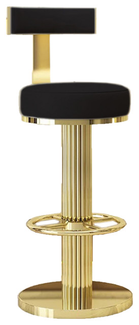 Infinity Black Swivel Bar Stool - Contemporary - Bar Stools And Counter ...