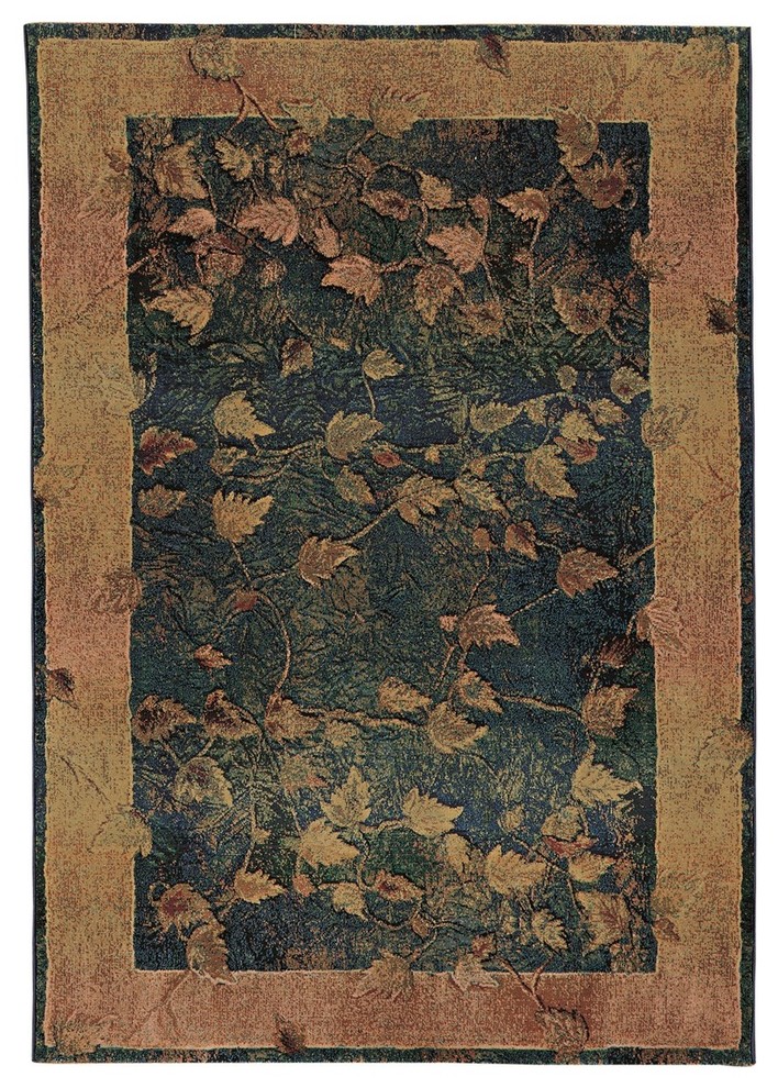 Oriental Weavers Sphinx Kharma 349b4 Blue, Gold Area Rug, 7'10" X 11 ...