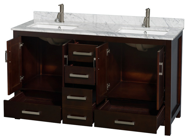 Wyndham WCS141460D.UNSMXX 60 Inch Dual Bath Vanity with Undermount ...