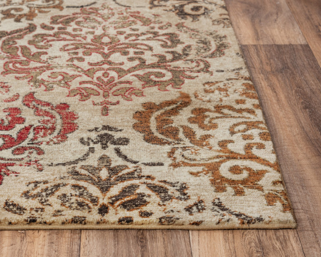 Rizzy Home GS435C Gossamer Wool Area Rug Beige/Brown, 10' x 13 ...
