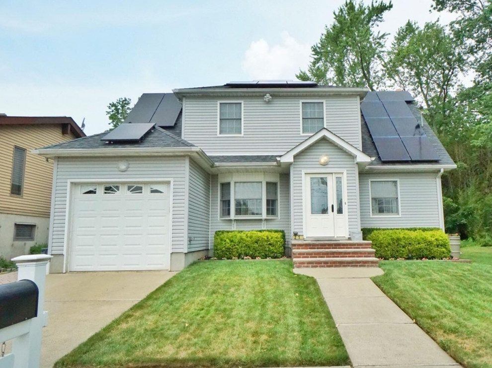 Traditional Family Home With Solar Panels - Traditional - Exterior ...