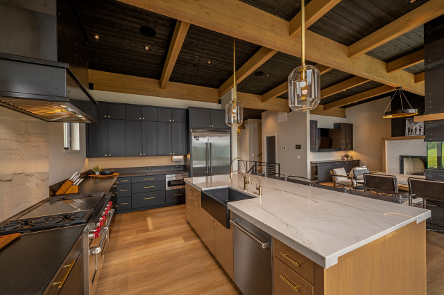 A Modern Ski Cabin - Rustic - Kitchen - Seattle - by MB Builders and ...