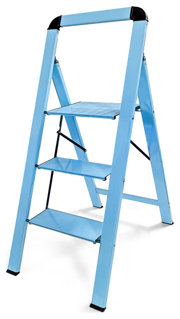 2 Step Ladder Foldable Step Stool Safety Anti-Slip Pedal 330lbs Max ...