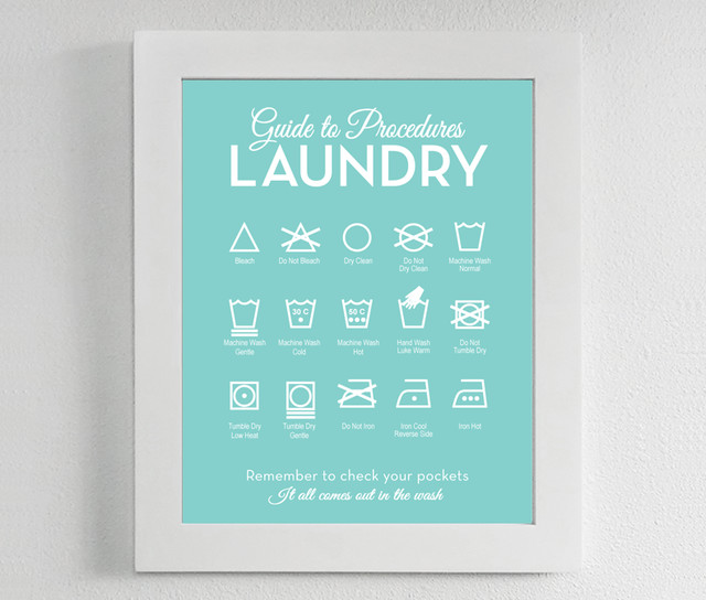 "Guide to Procedures" Poster, 18"x24" - Modern - Prints And Posters ...