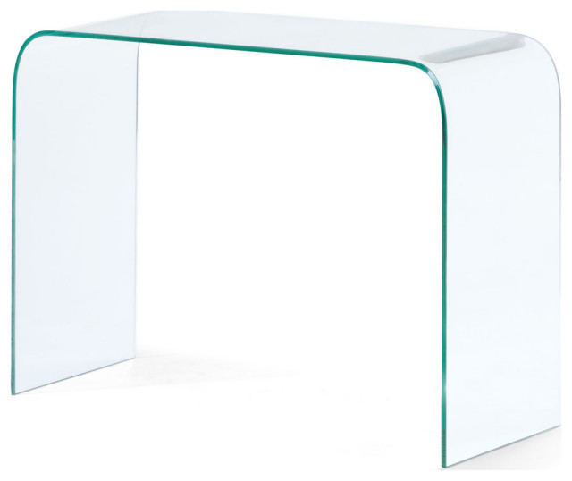 Zuo Modern Mecca Console Table, Clear, 404128 - Contemporary - Console ...