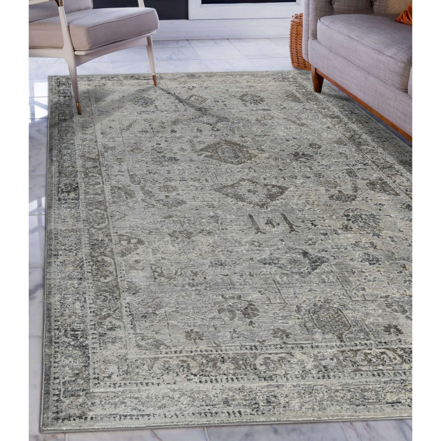 Fairmont Cohaug Gray Polyester Blend Area Rug, 7'10"x10'10 ...