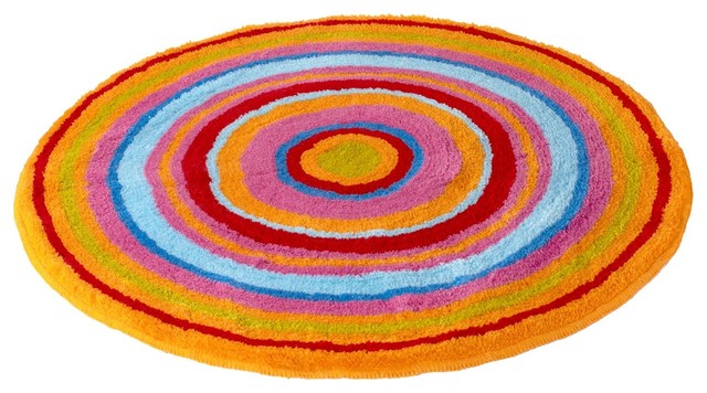 Round Non Slip Washable Bathroom Rug, Mandala, Extra Large Round ...