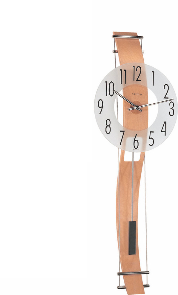 Hermle Kennington Contemporary Wall Clock - Beech - Wall Clocks - by ...